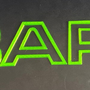 Abarth Grille Letters - Etsy