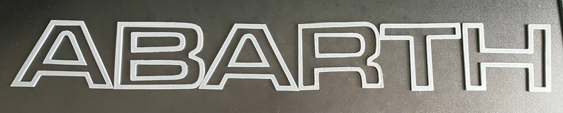 Abarth Grille Letters - Etsy