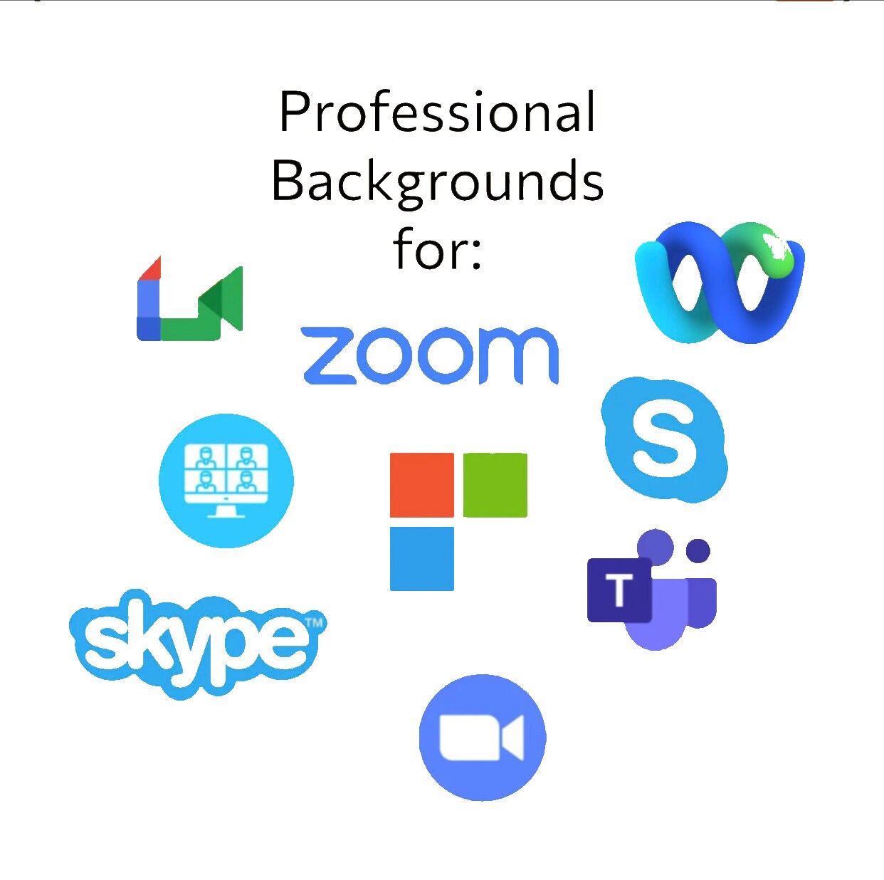 Professional Zoom Background Downloadable PNG Sharp and Blurred Images ...