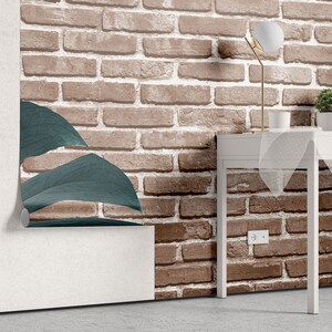 Monstera Brick Leaf Wallpaper | Luxury Modern Wall Decor | Nature 3D ...