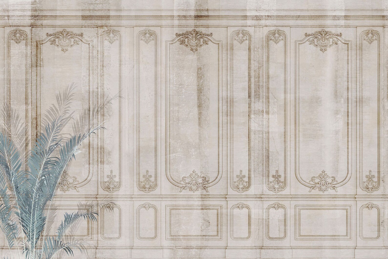 Vintage Victorian Luxury Boiserie Panels Wallpaper | Antique Baroque ...
