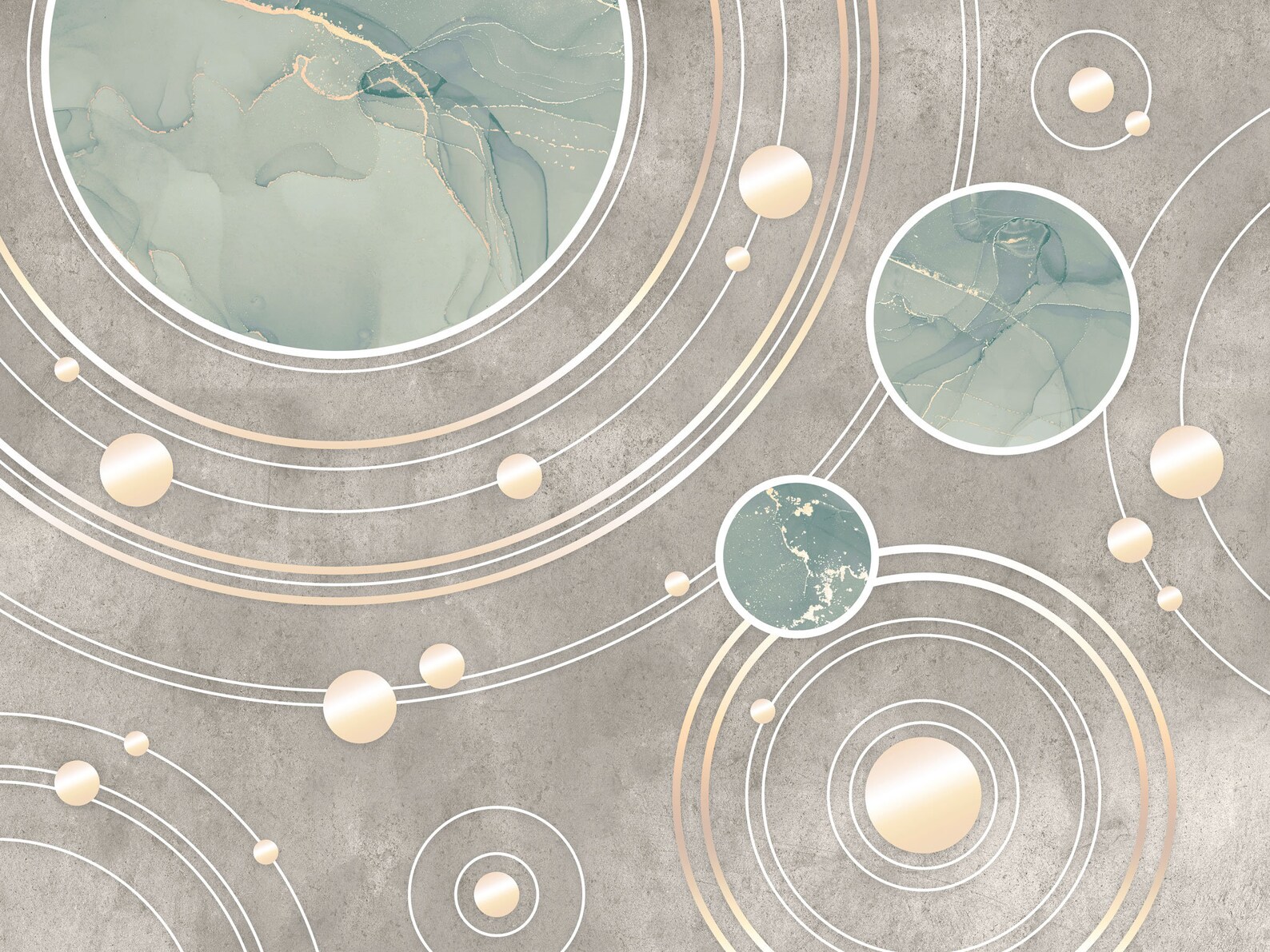 Marble Solar System Stone Texture Wallpaper | Luxury Modern Wall Deco ...