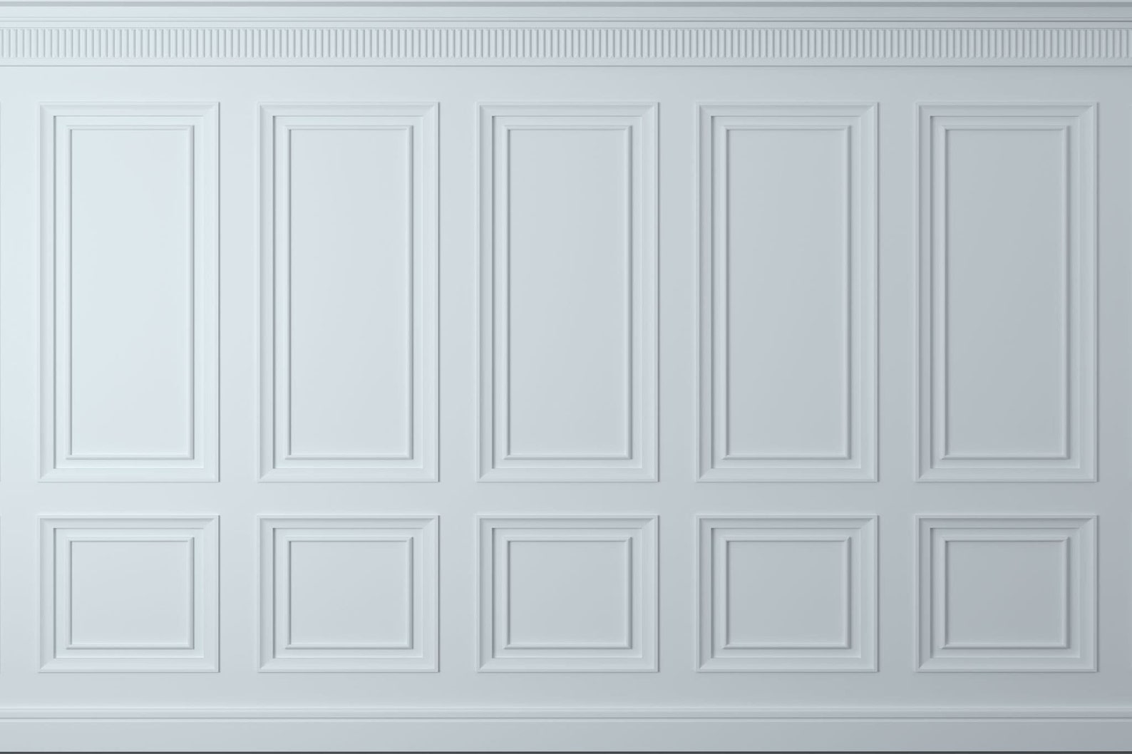 Baby Blue Luxury Boiserie Wood Panels Wallpaper | Antique Baroque ...