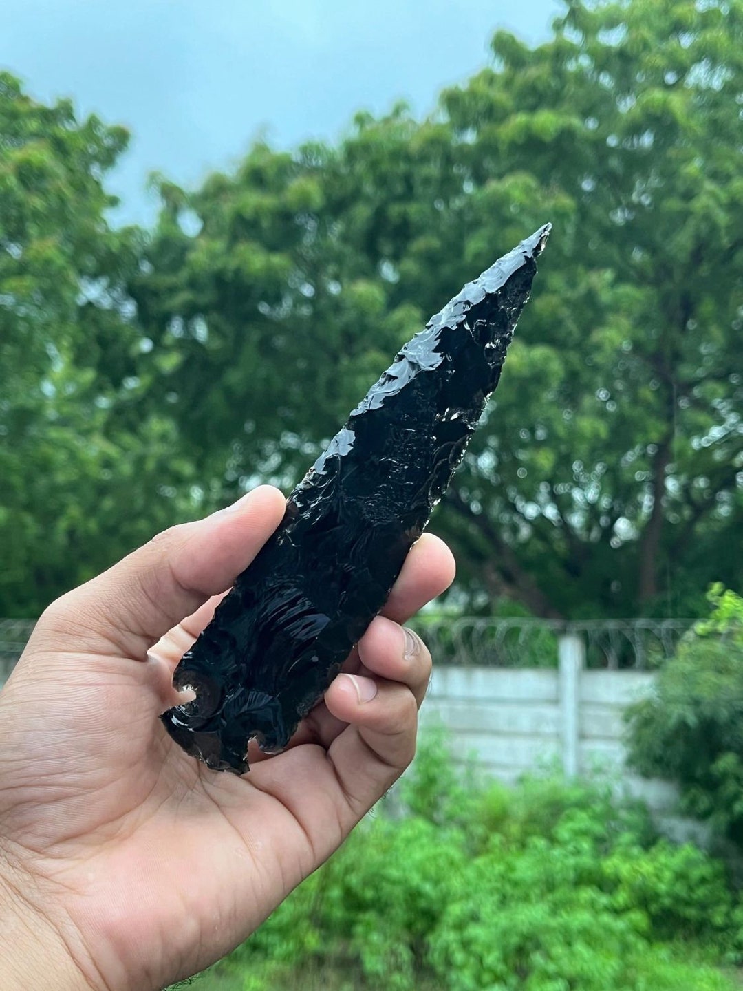 Black Obsidian Arrowhead, Big Size Arrowhead, Hand Crafted, Jewelry ...