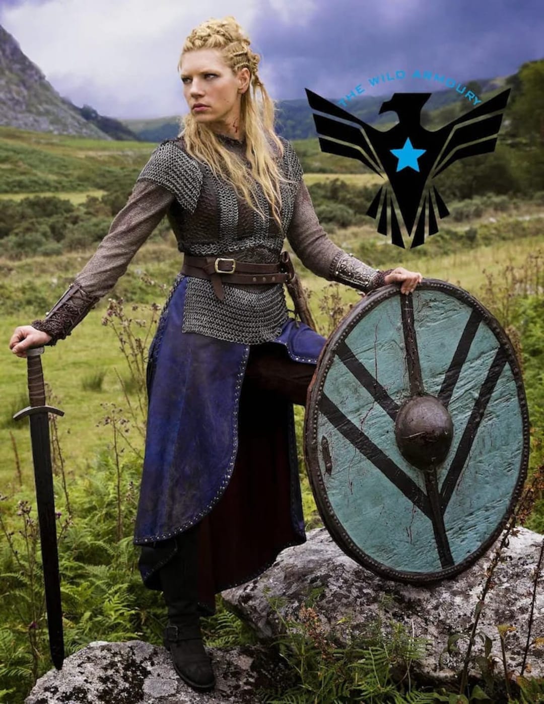 Lagertha Queen Lothbrok Viking Shield Battle Worn Viking - Etsy