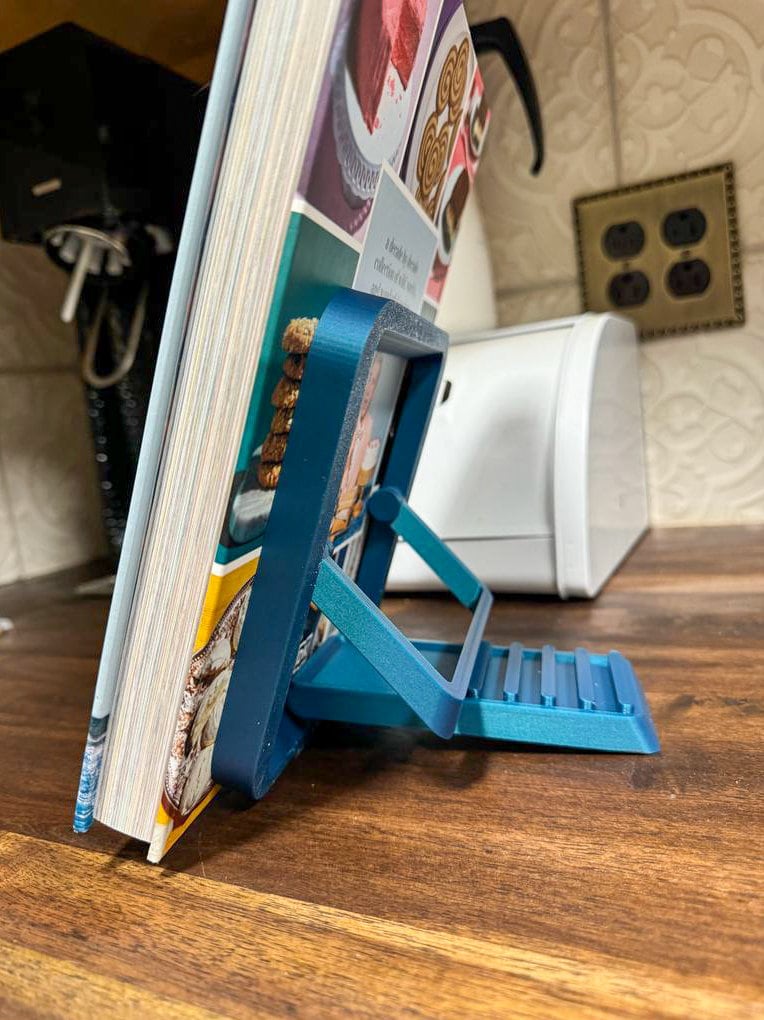 Foldable Cook Book Stand for Cookbooks – Easy Storage - Versatile and ...