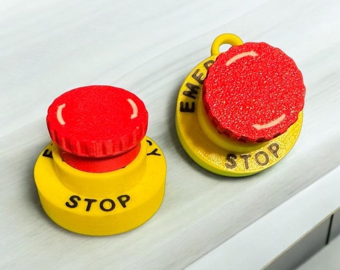 Emergency Stop Button Fidget Clicker – Anxiety Relief Toy, Fidget ...