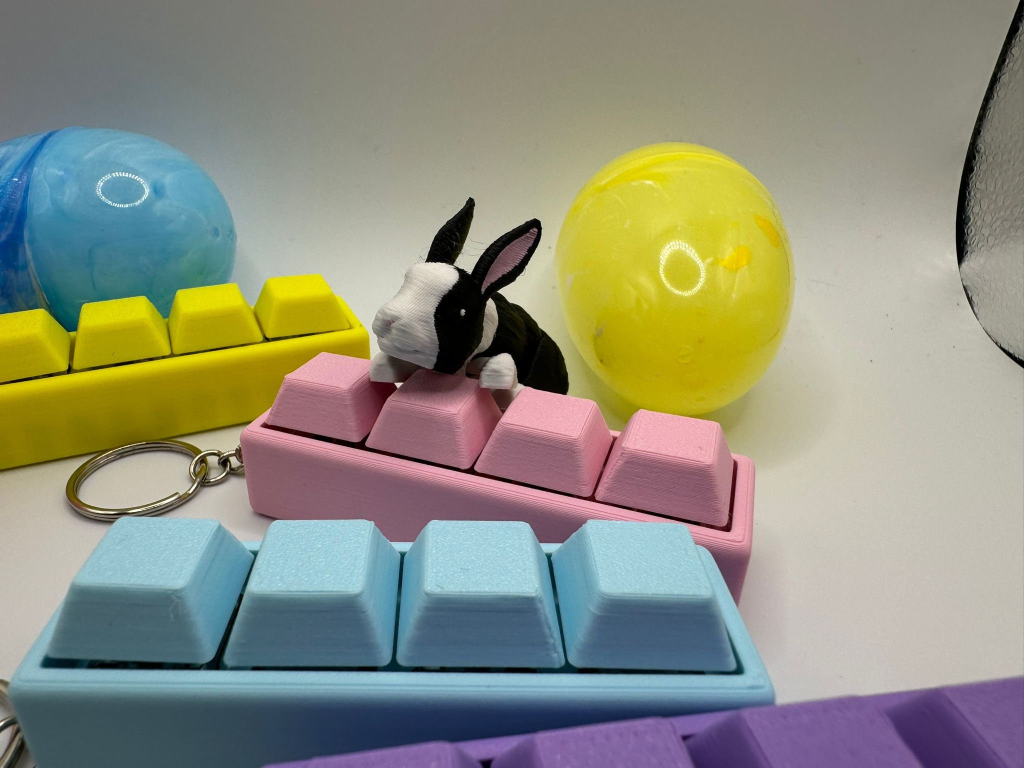 Keycap Fidget Keychain and Sensory Toy With Clicky Keys You Can Feel ...