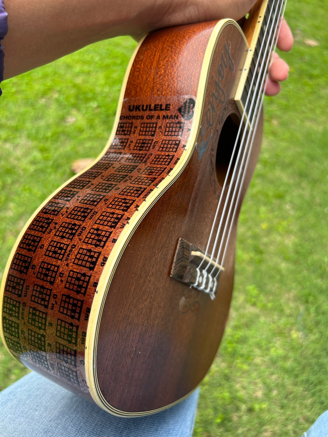 Ukulele Chord Chart Sticker Tool (clear) - Etsy