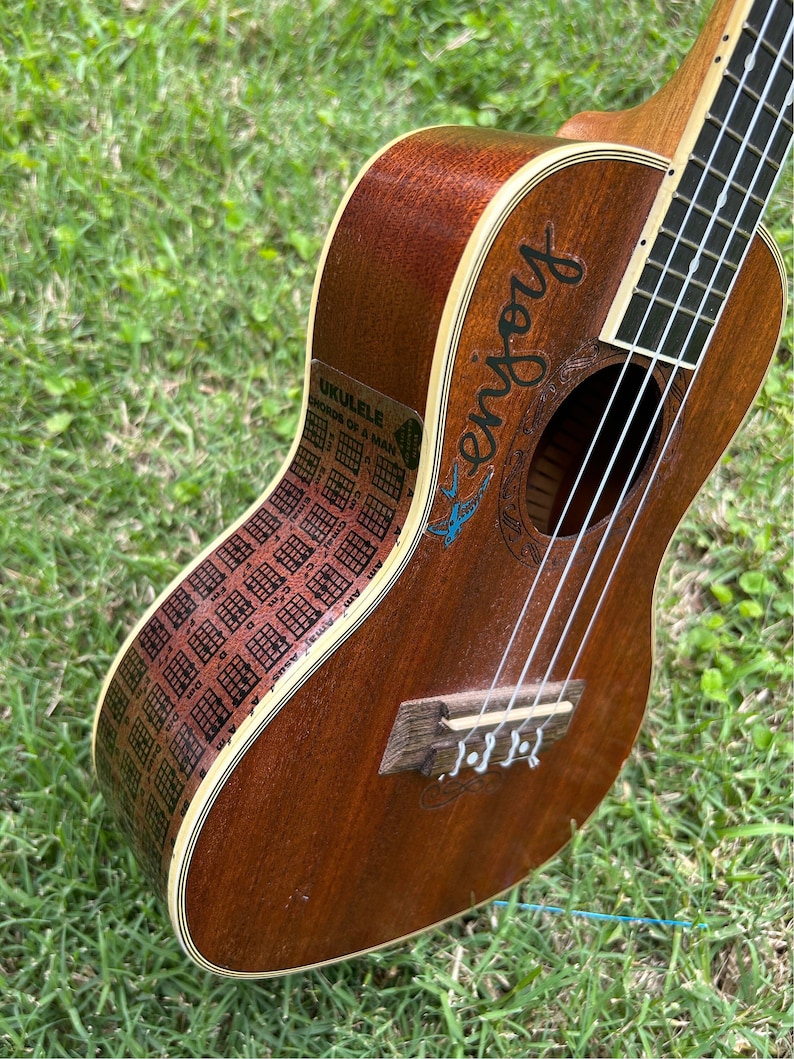 Ukulele Chord Chart Sticker Tool (clear) - Etsy