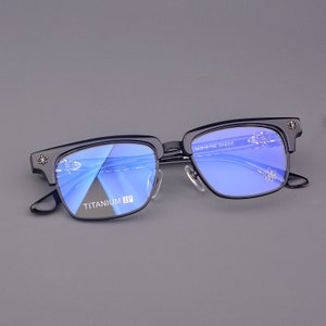 Ultra-light Pure Titanium Frame Anti-blue Light Anti-myopia - Etsy