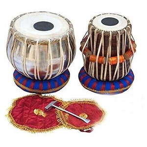 Musical Instrument Steel Professional Tabla Pair Wth Bag and Hammer ...