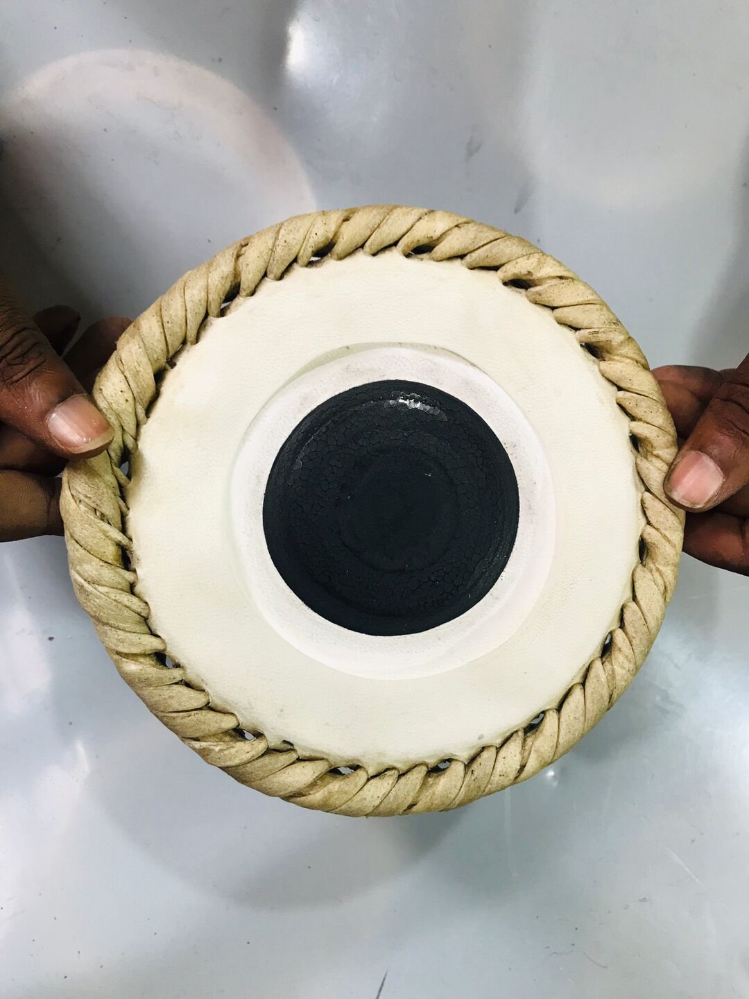 This Tabla Head is Made in India. It is Made of Leather and Has a Size ...