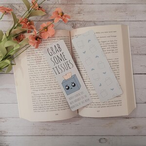 Cute Funny Bookmarks Double Sided Pastel Colors Emotional Damage Reader ...
