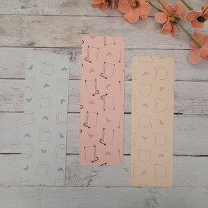 Cute Funny Bookmarks Double Sided Pastel Colors Emotional Damage Reader ...