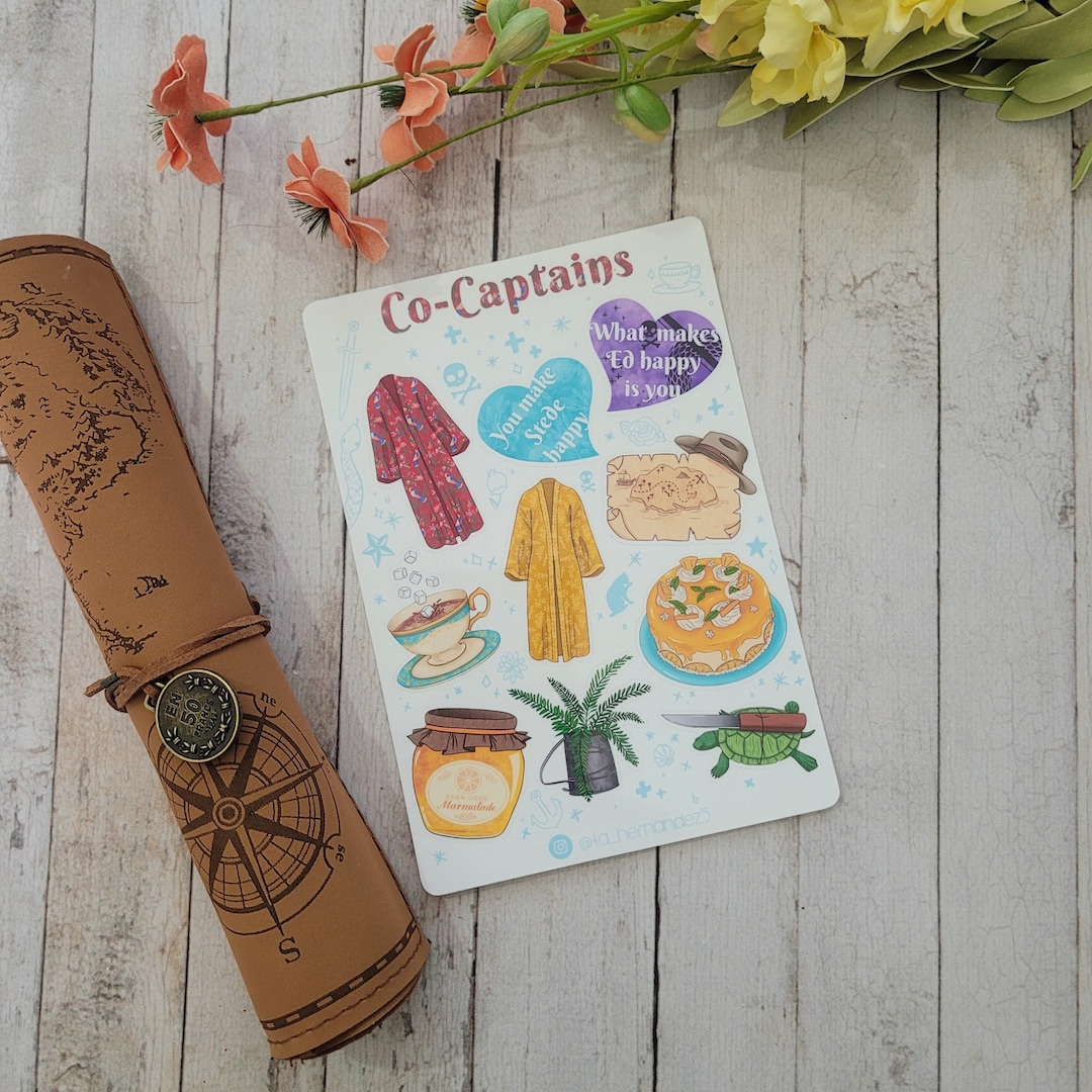 Pirate Co-captains Sticker Sheet - Etsy