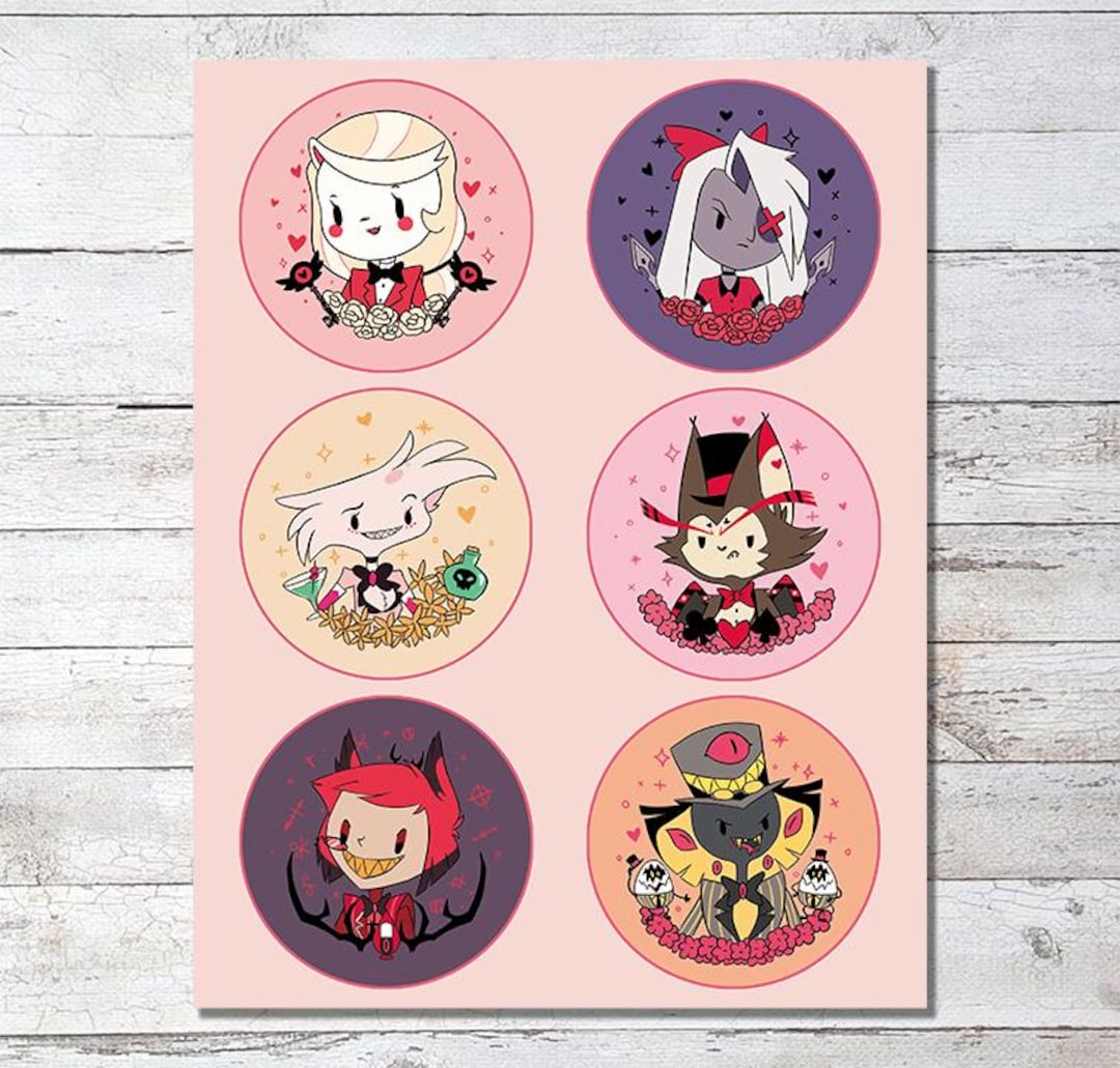 Hazbin Hotel Character Art Print 8.5x11 - Etsy