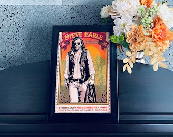 Steve Earle Poster - Etsy UK