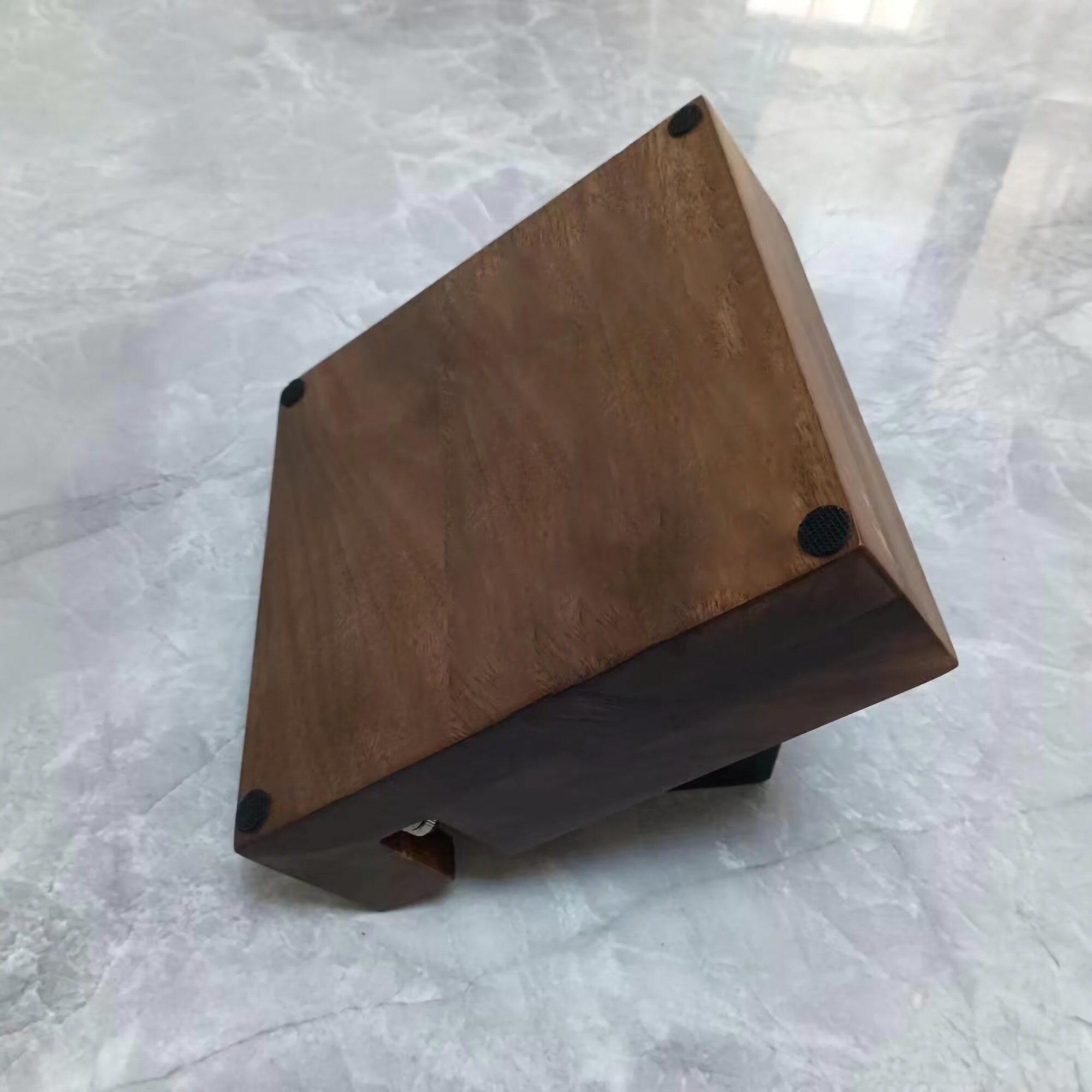Wooden Espresso Tamp Station Knock Box With Removable Metal Basket for ...