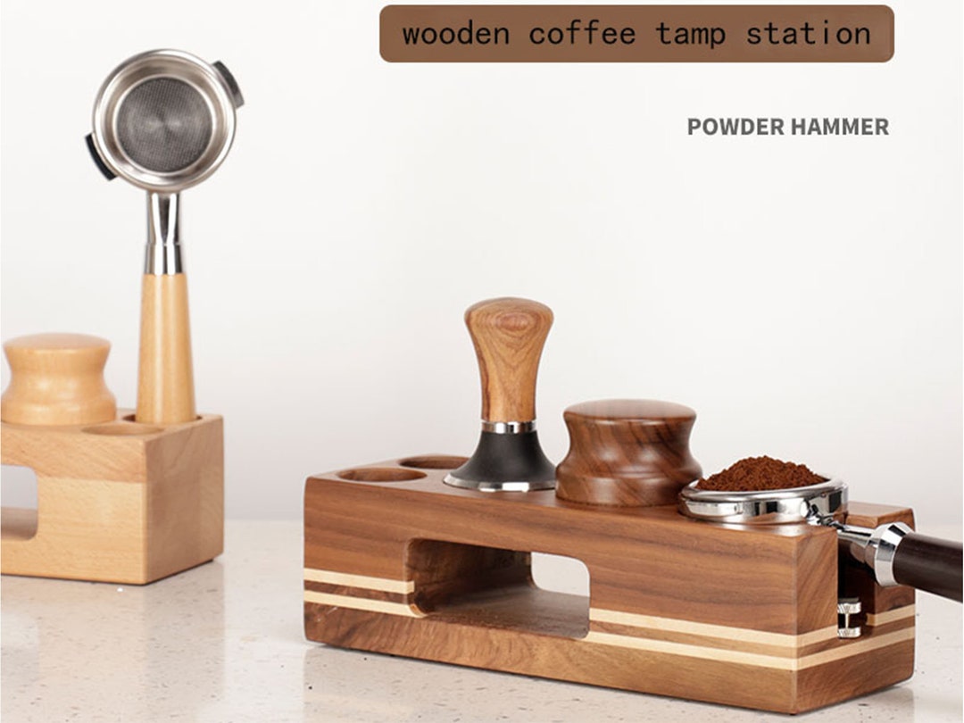 Wooden Coffee Tamp Station,coffee Storage 58 Mm/51/53 Mm,professional ...