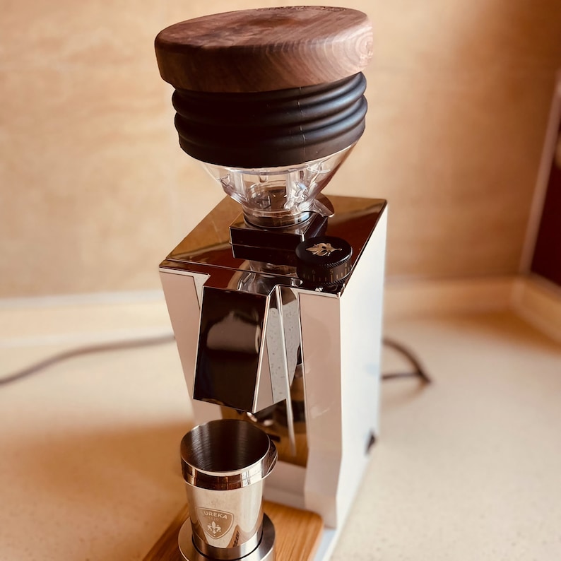 Eureka Single Dose Hopper Lid & Tray Made of Walnut Wood. - Etsy