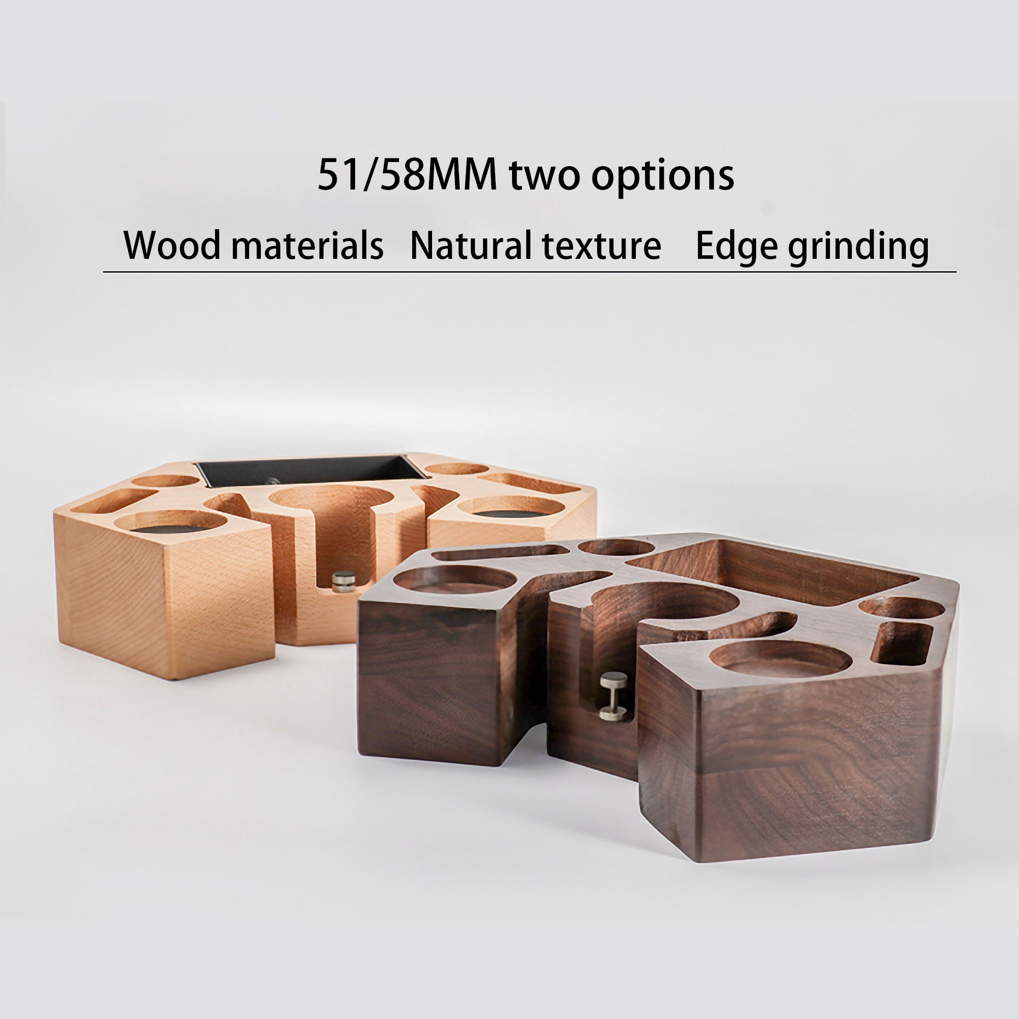 Wooden Espresso Tamp Station Knock Box With Removable Metal - Etsy