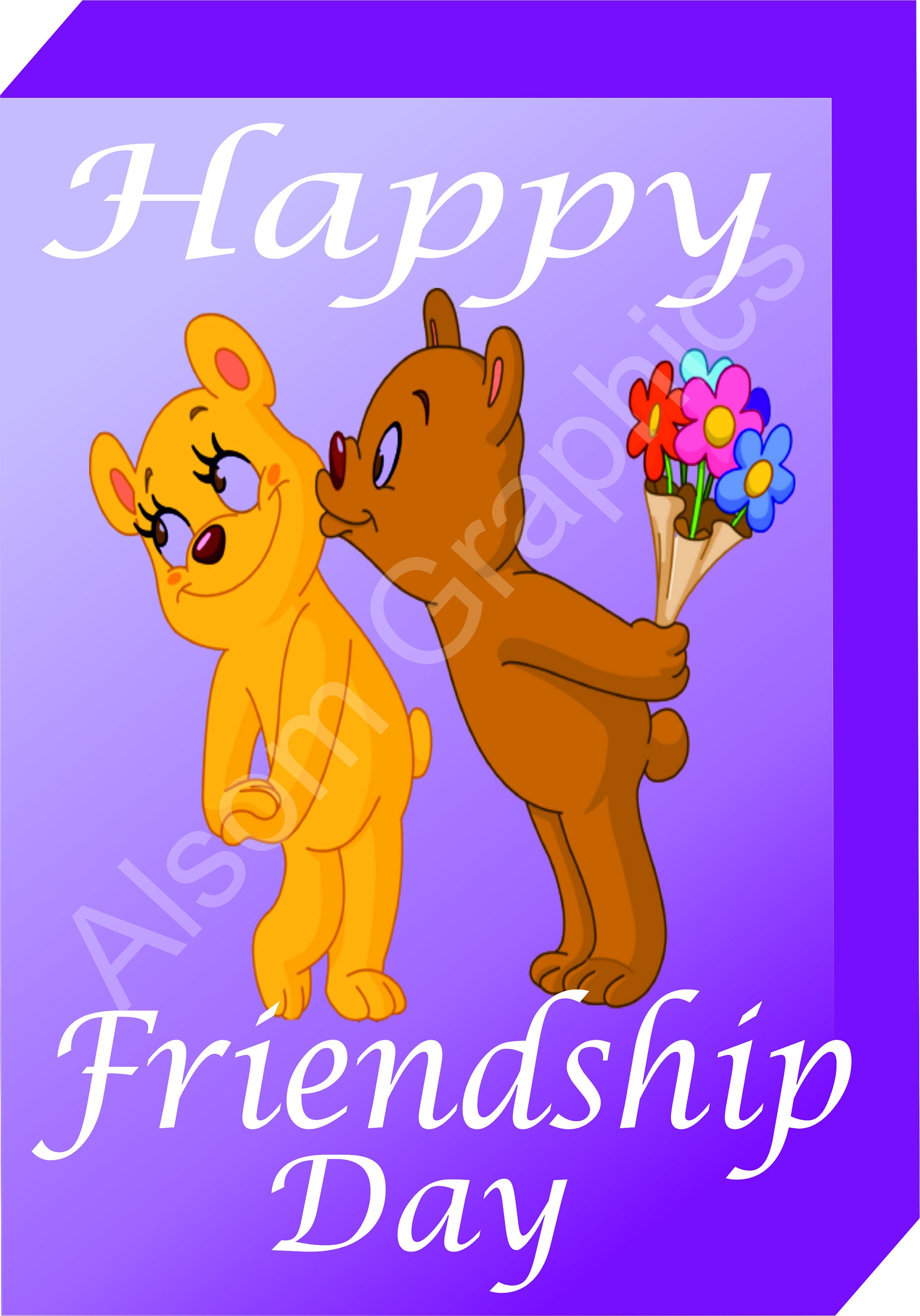 Lovely Printable Friendship Day Card - Etsy