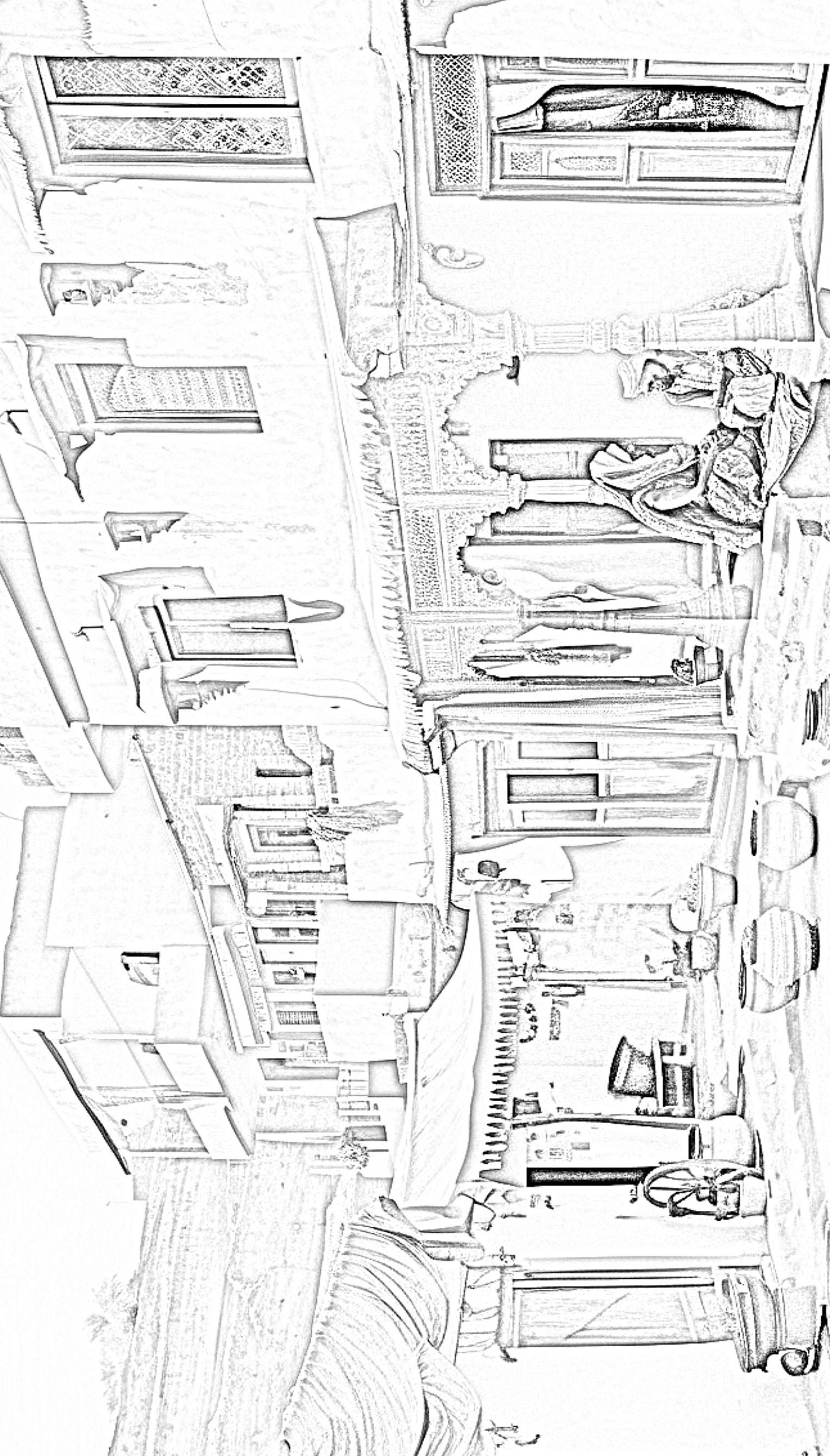 Traditional Town Colouring Sheet - Etsy