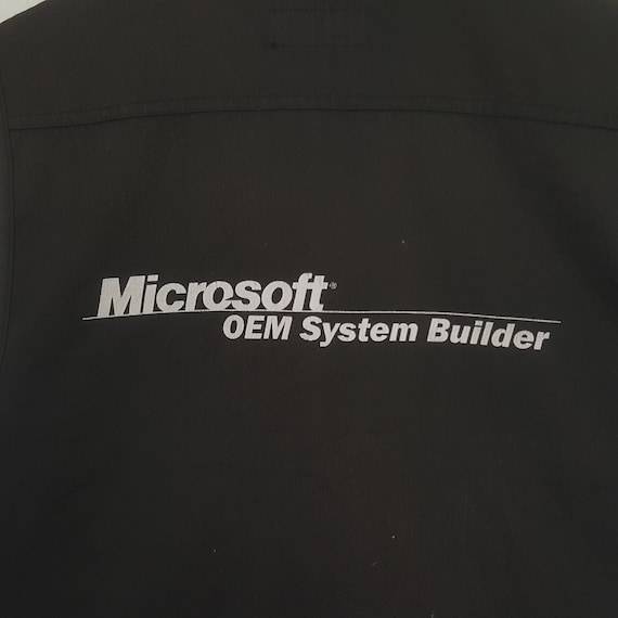 Vintage MICROSOFT OEM System Builder Streetwear Vest - Gem