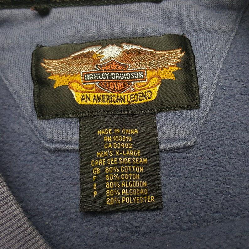 Vintage Harley Davidson Motorcycle Club American Sweatshirt - Etsy