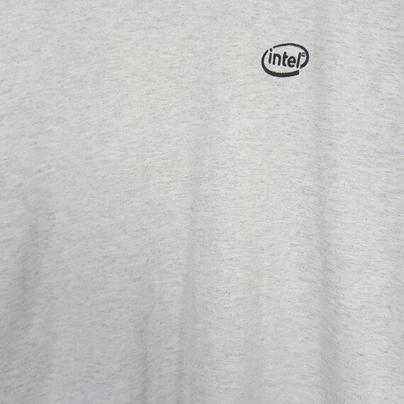 Vintage Intel Microsoft Small Logo Streetwear Tshirt - Gem