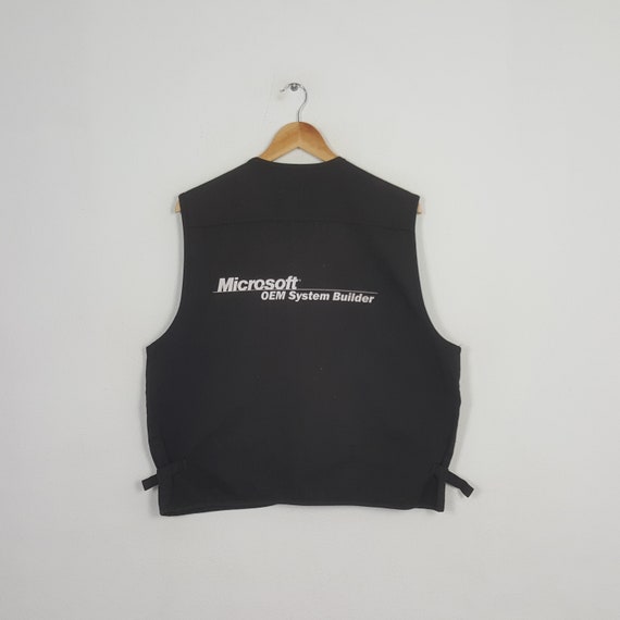 Vintage MICROSOFT OEM System Builder Streetwear Vest - Gem
