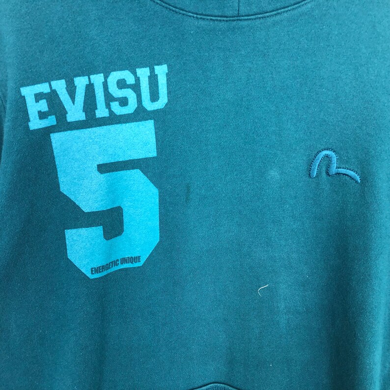 Vintage Evisu Jeans 2 Nice Design Sweatshirt With Hoodie - Etsy