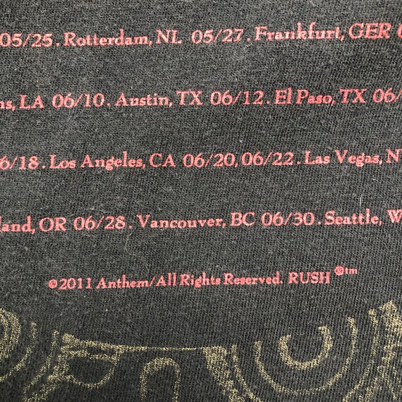 Vintage RUSH Time Machine American Band Tshirt - Gem
