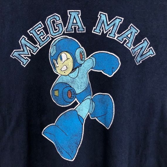 Vintage Mega Man Japanese Cartoon Design Tshirt - Gem