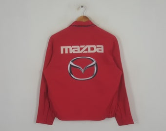 Rare Vintage 80's Japanese Brand MAZDA Racing Team Bomber Jacket Large ...