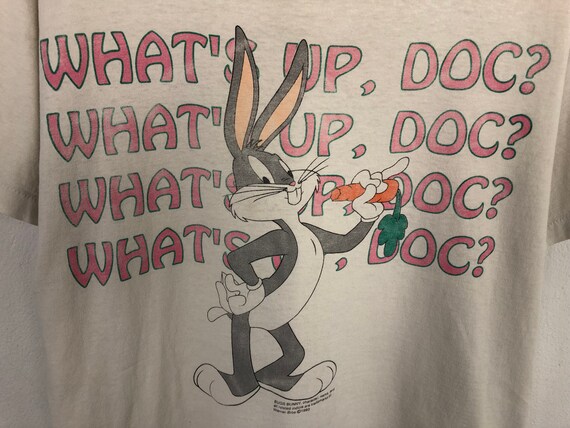 Vintage 93' Bugs Bunny Cartoon Design Oversized Tshirt - Gem