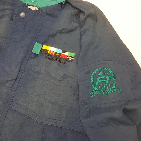 Vintage Honda F1 Custom Racing Windbreaker Jacket - Gem