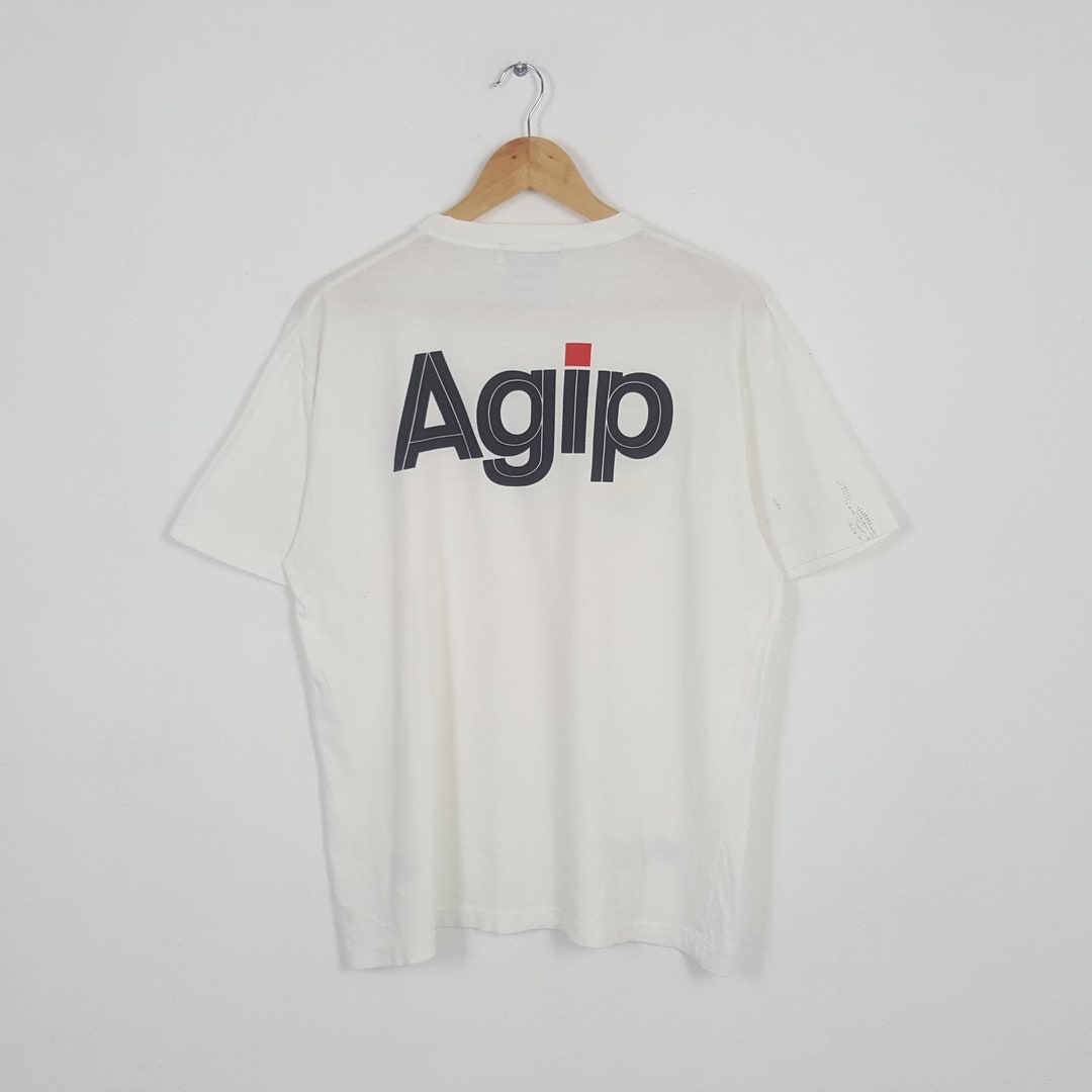 Vintage AGIP Oil Motorsports Racing Team Tshirt - Etsy