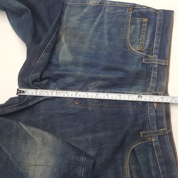 Vintage Stussy USA Custom Blues Logo Design Denim Jea… - Gem