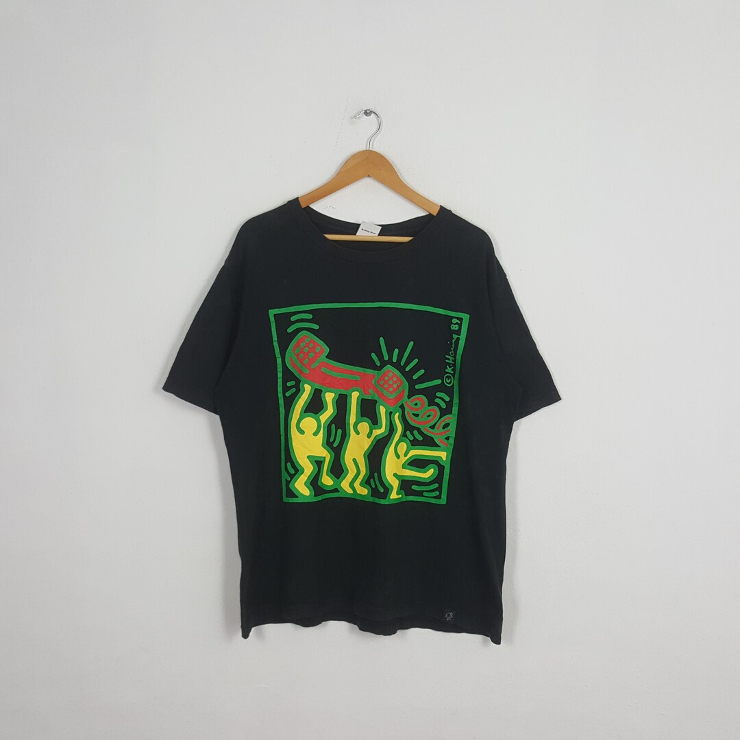 Vintage Keith Haring 89 American Designer Tshirt - Etsy