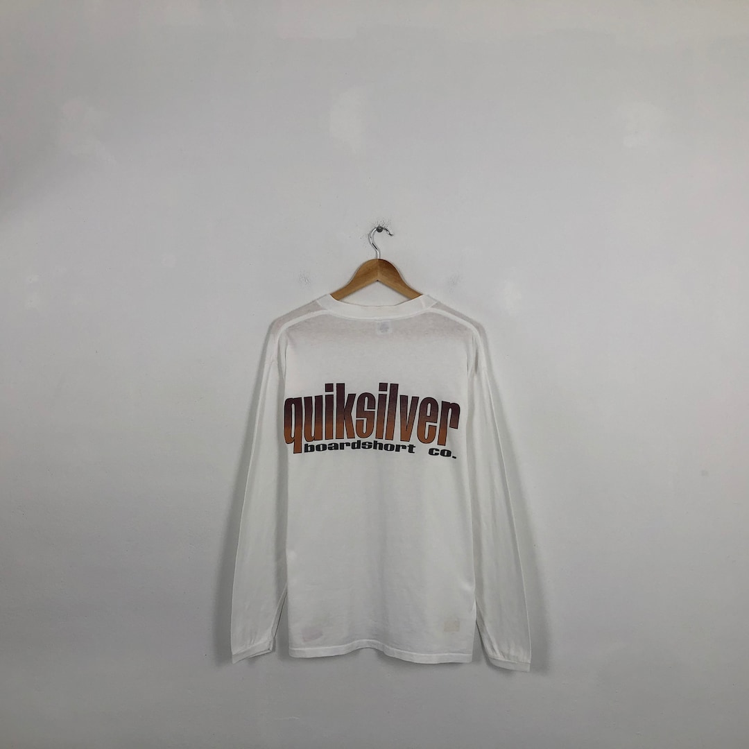 Vintage 90's QUICKSILVER Surf Style Logo Design Tshirt - Etsy