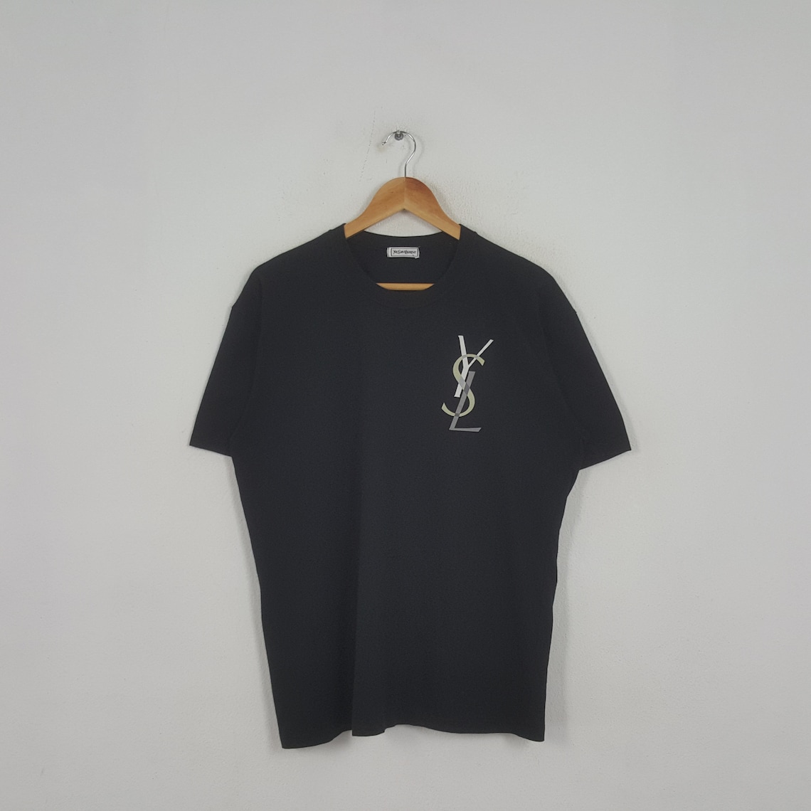 Vintage Yves Saint Laurent Italian Brand Logo YSL Tshirt - Etsy