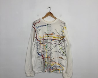 Nyc City Map Subway Shirt - Etsy