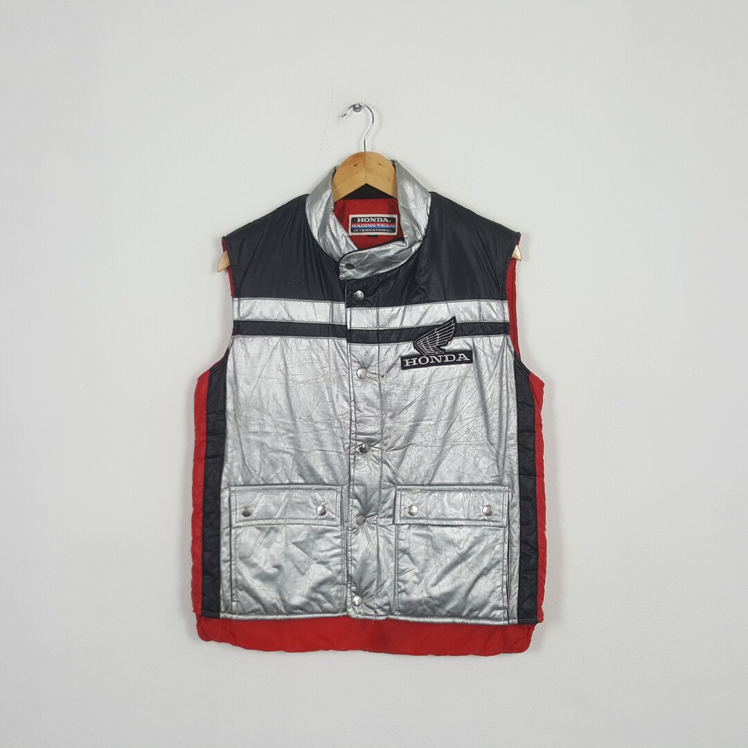 Vintage Honda Racing Embroidery Vest Jacket - Etsy