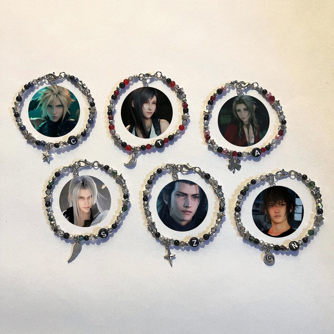Final Fantasy Character Bracelets, FF7, Bracelets, Custom Bracelets ...