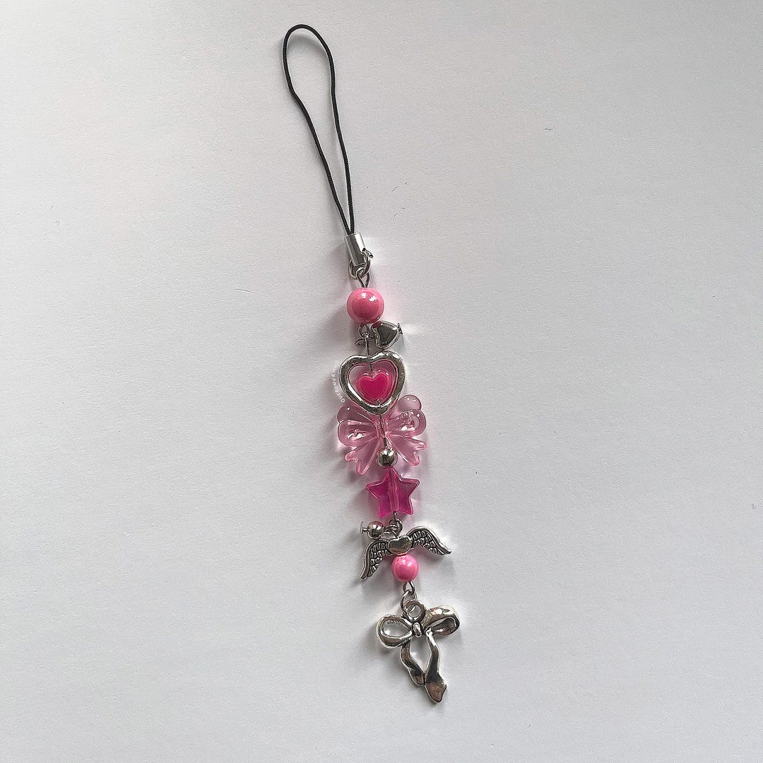 Gidle I Feel Inspired Beaded Keychain, Aesthetic Keychain, Phone Charm ...