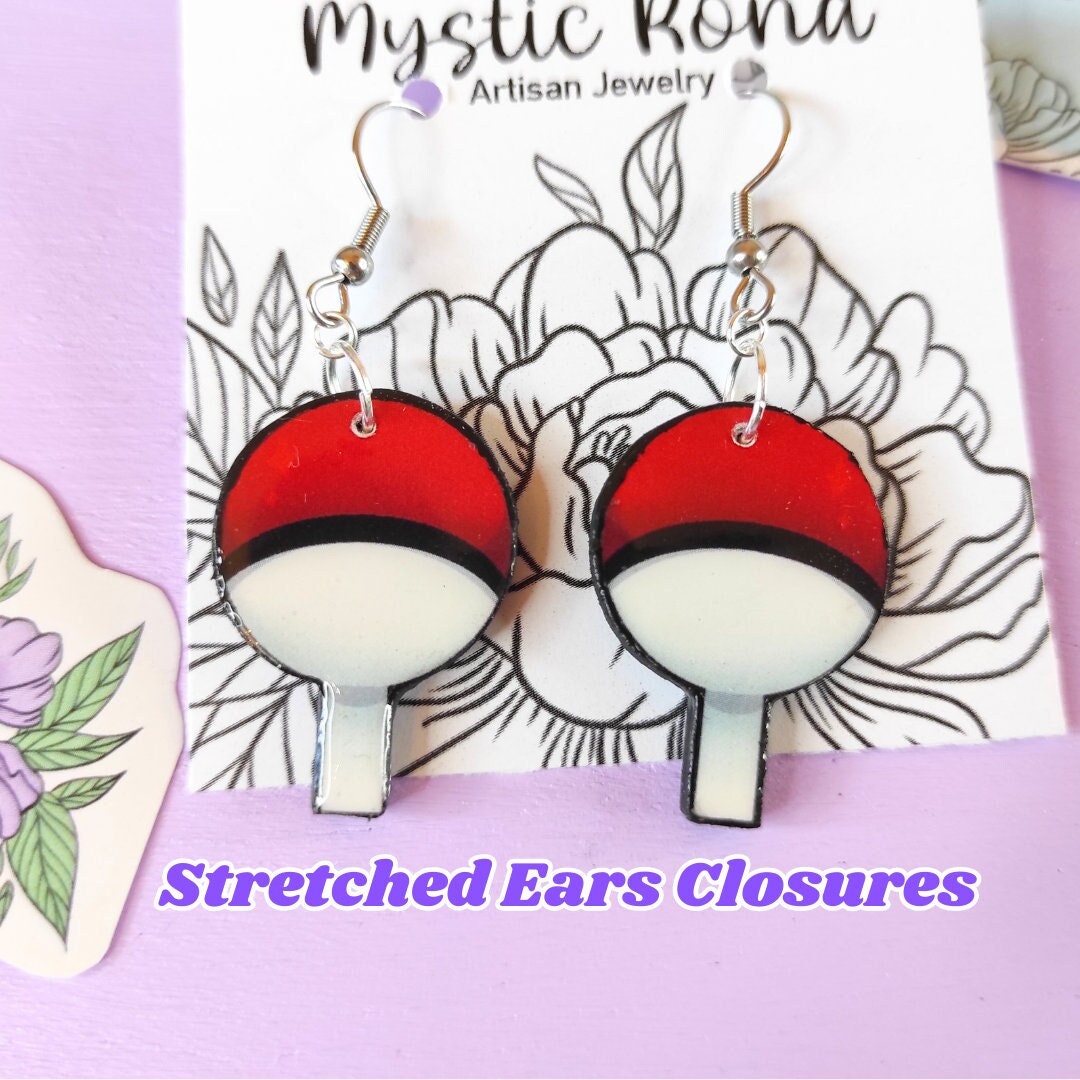 Japanese Fan Earrings. Anime Earrings. Ninja Earrings. Gifts for Anime ...