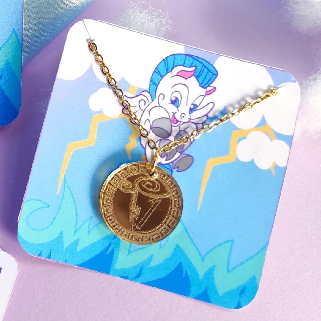 Son of Zeus Necklace, Pegasus Charm, Stainless Steel Chain - Etsy