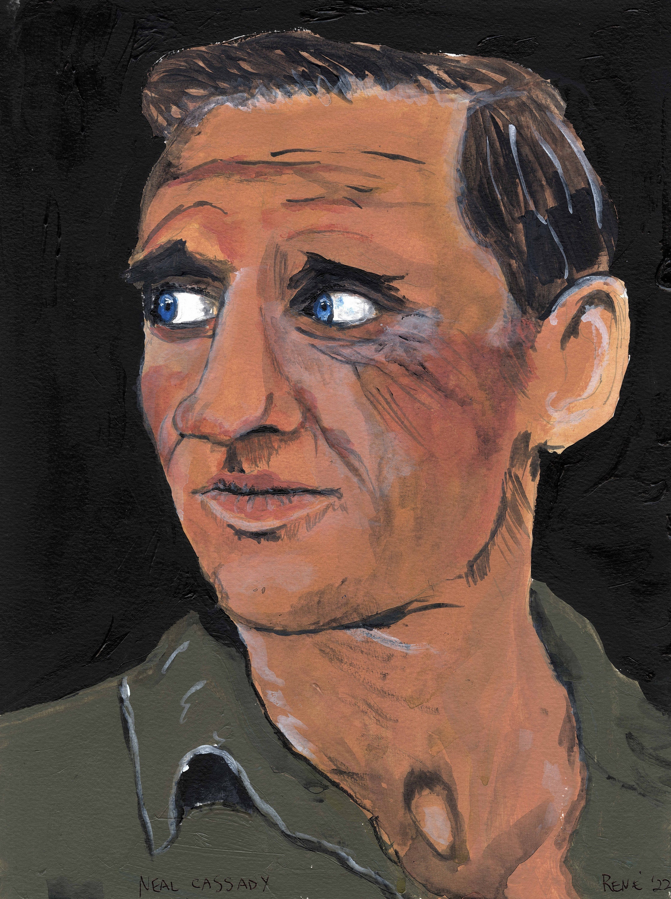 Portrait of Neal Cassady - Etsy